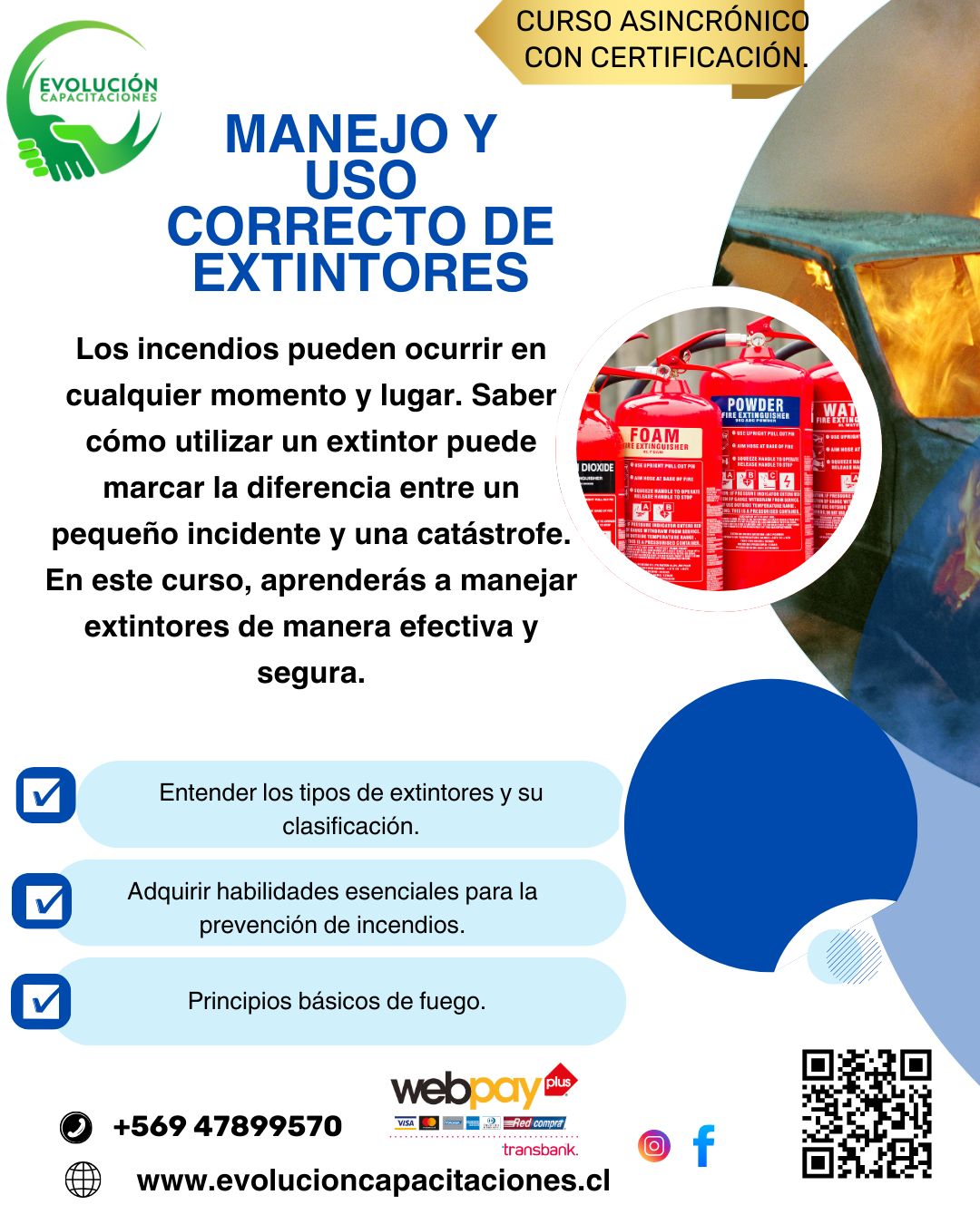 Manejo y uso de Extintores 8 Horas – Evolución